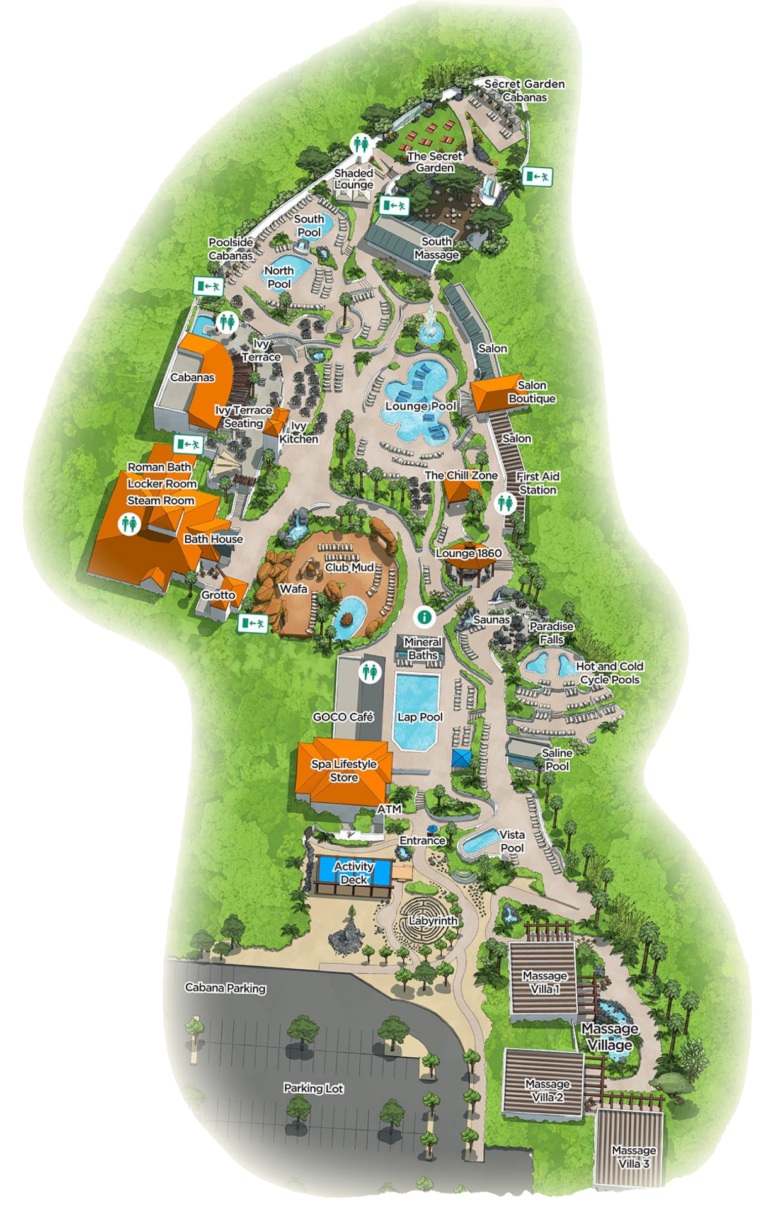 Resort Map - Glen Ivy